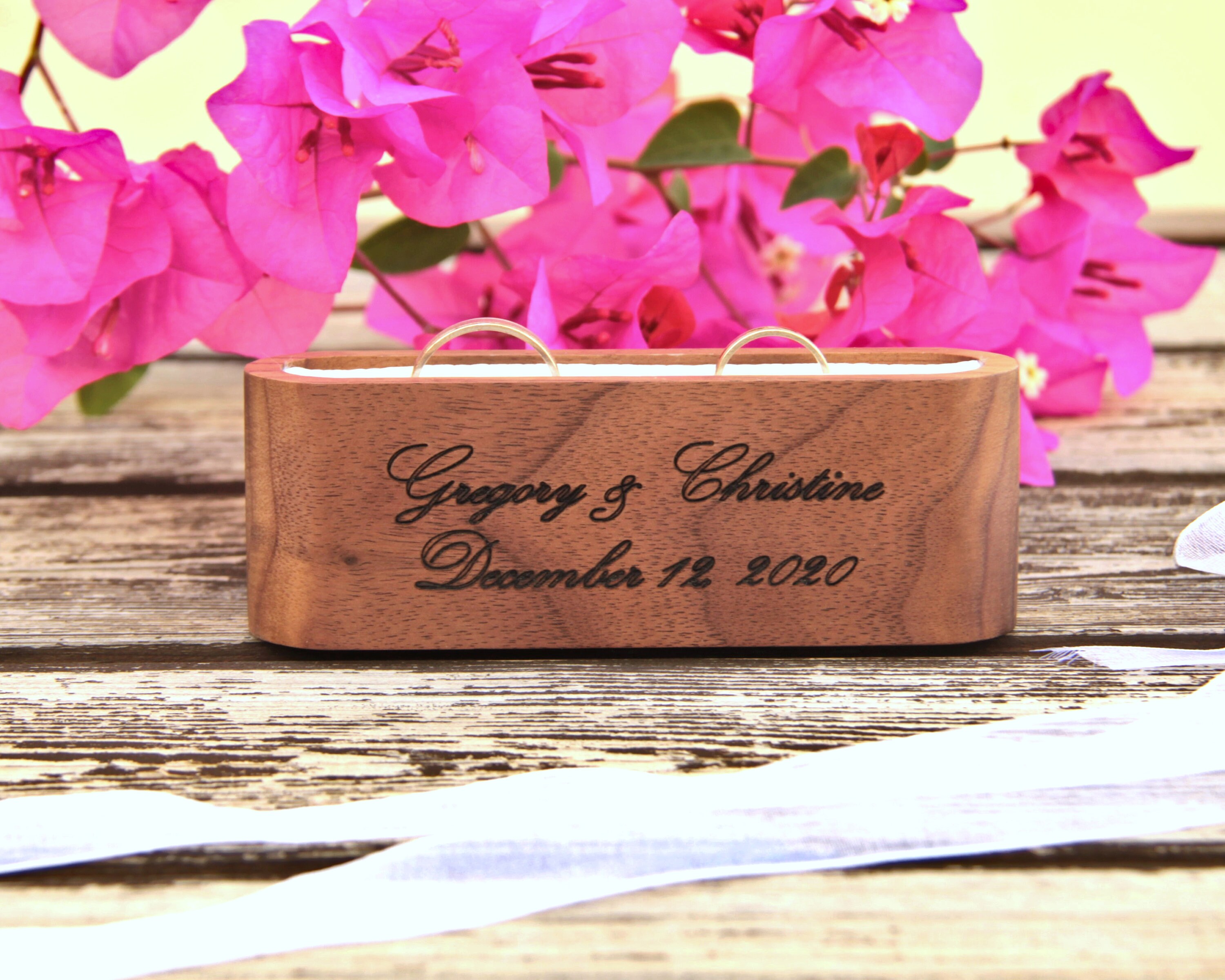 Rustic Ring Bearer Box Reclaimed Wood Ring Box Wood Ring Box | Etsy