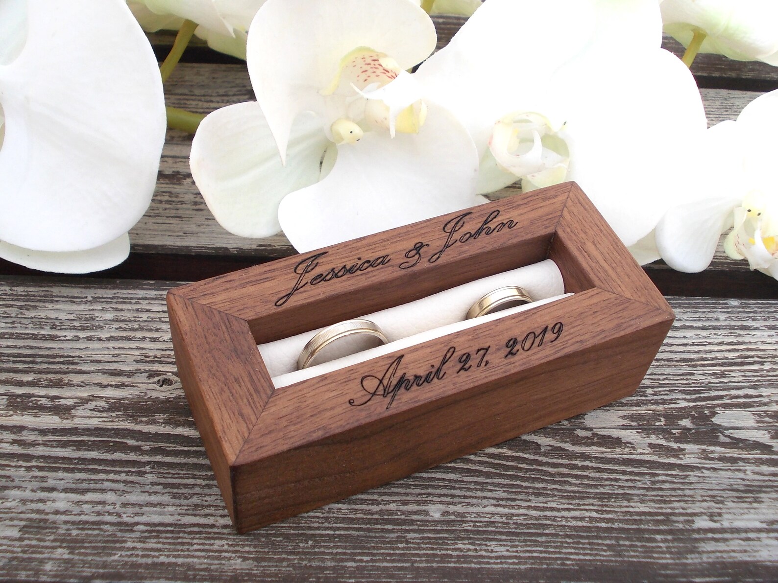 Rustic Ring Bearer Box Reclaimed Wood Ring Box Wood Ring Box - Etsy