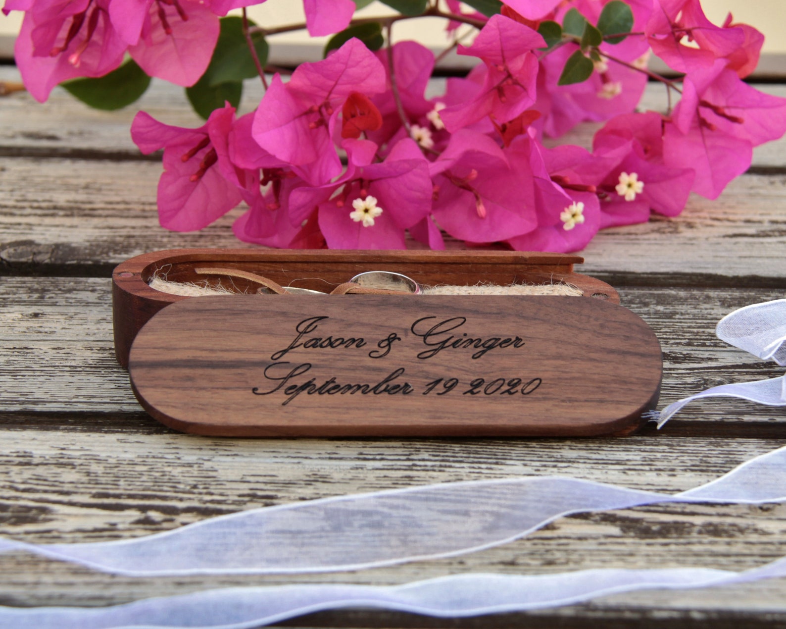 Rustic Ring Bearer Box Reclaimed Wood Ring Box Wood Ring Box | Etsy