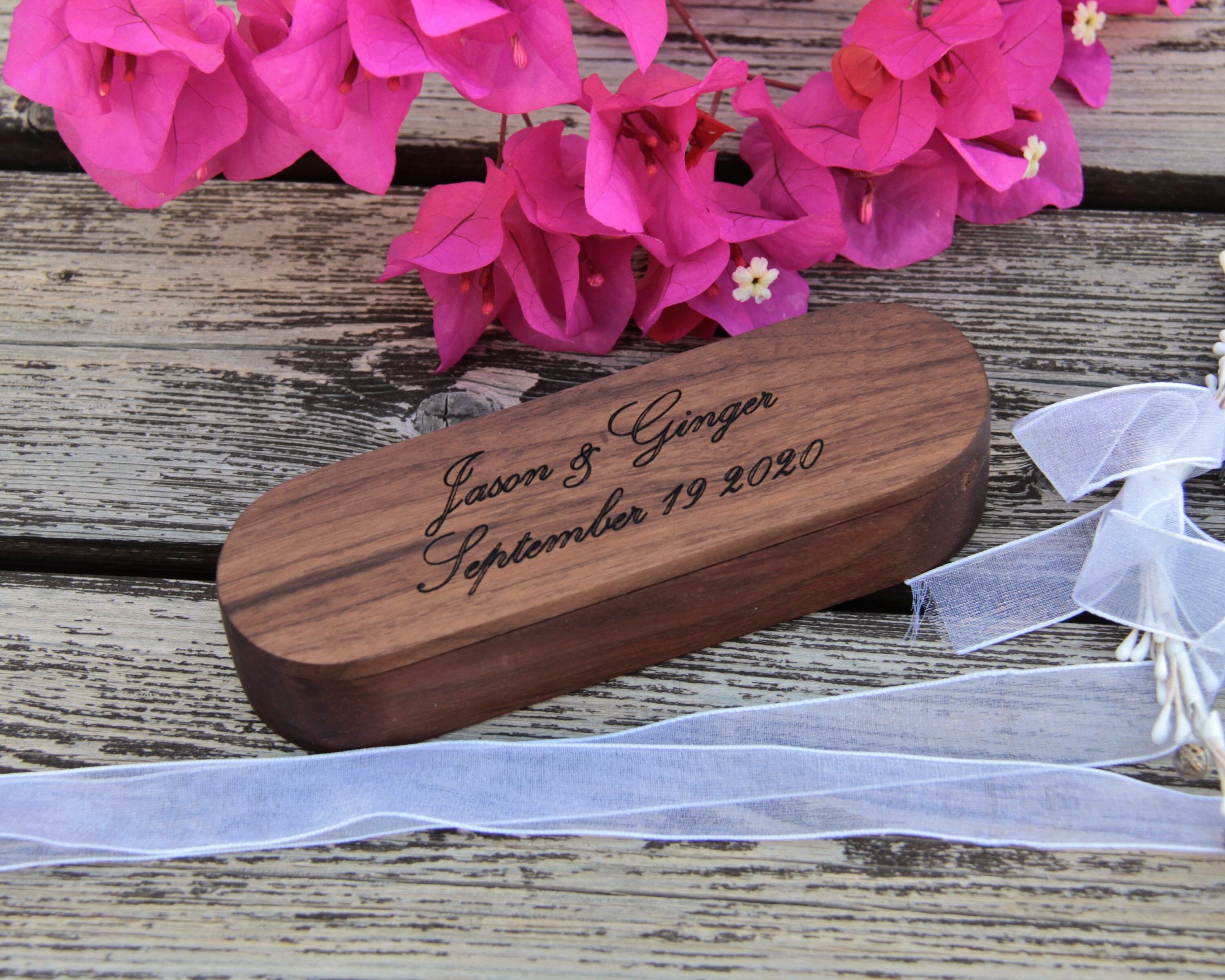 Rustic Ring Bearer Box Reclaimed Wood Ring Box Wood Ring Box | Etsy