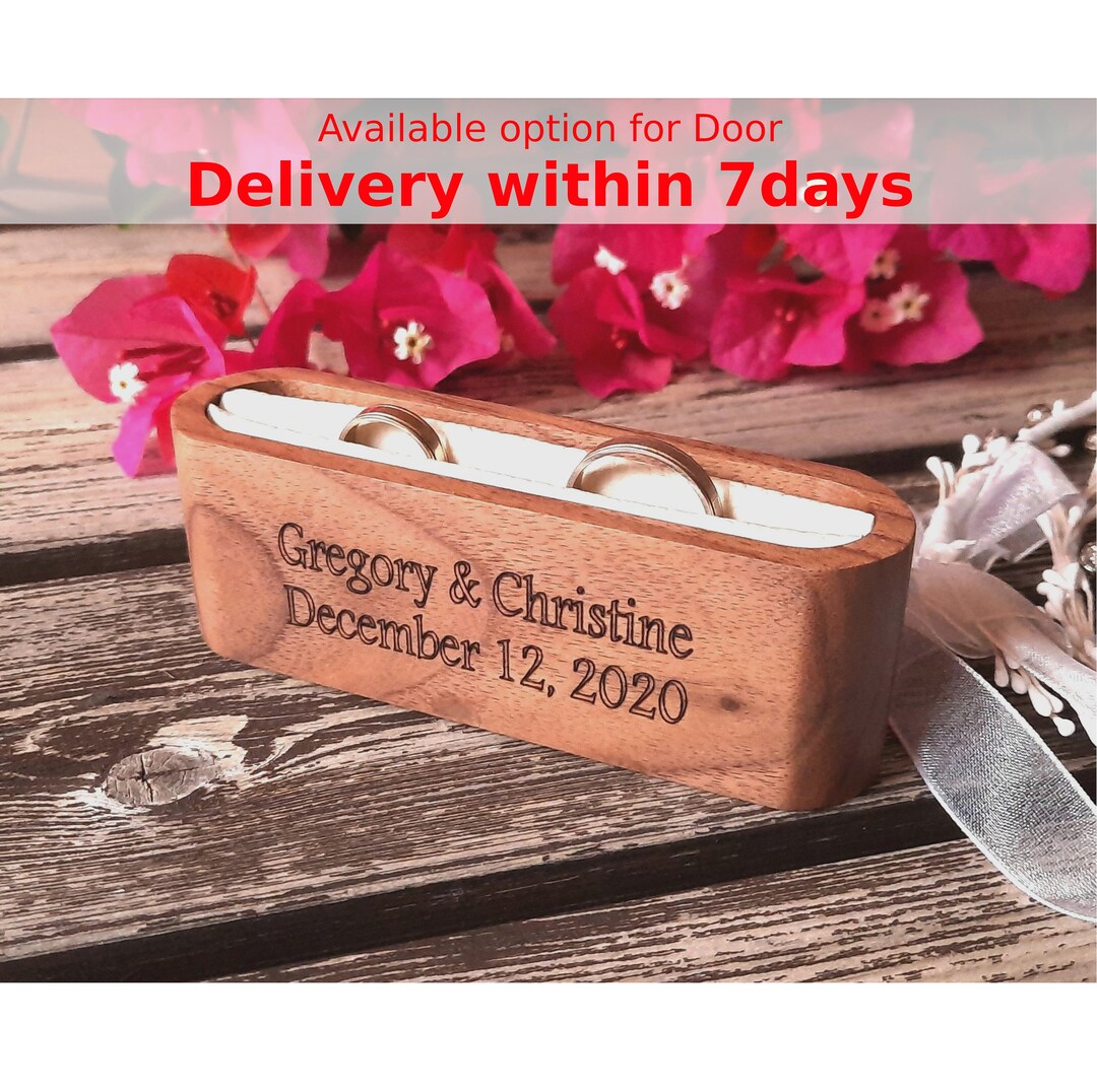 Rustic Ring Bearer Box Reclaimed Wood Ring Box Wood Ring Box Wedding ...