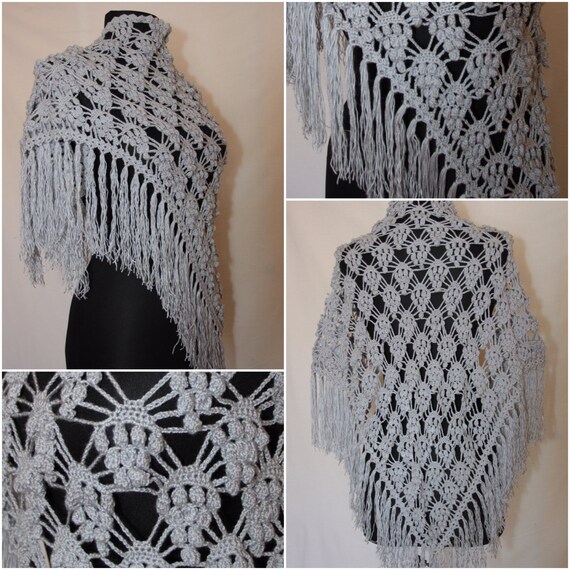 Items similar to Handmade shawl , fall fashion shawl , done with heart ...