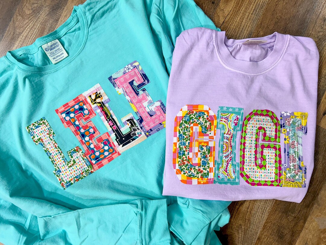 Funky Double Raggy Name Tees-nana, Mama— Etc - Etsy