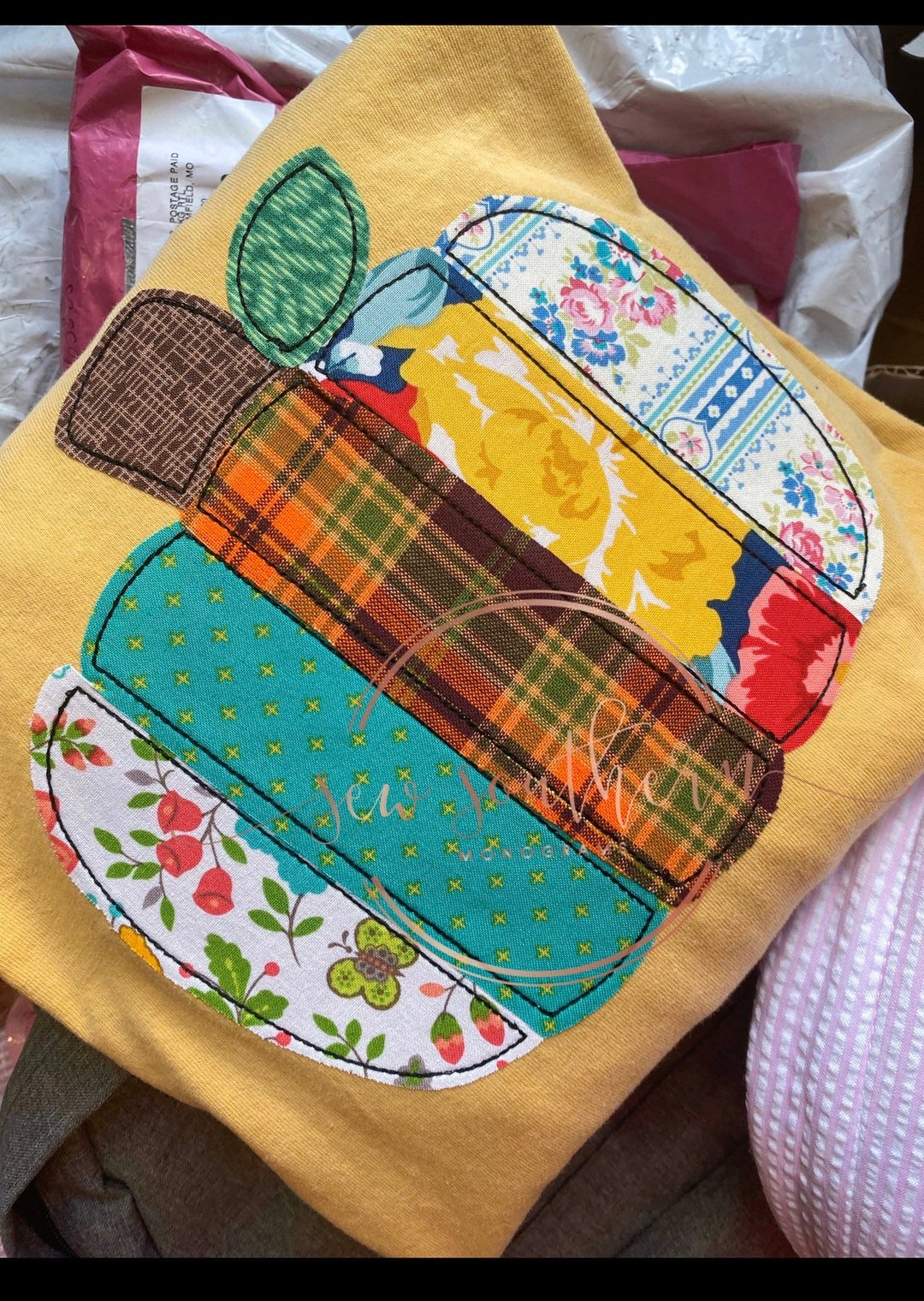 Patchwork Pumpkin Trio Tees- Fall Unisex Tee - Etsy