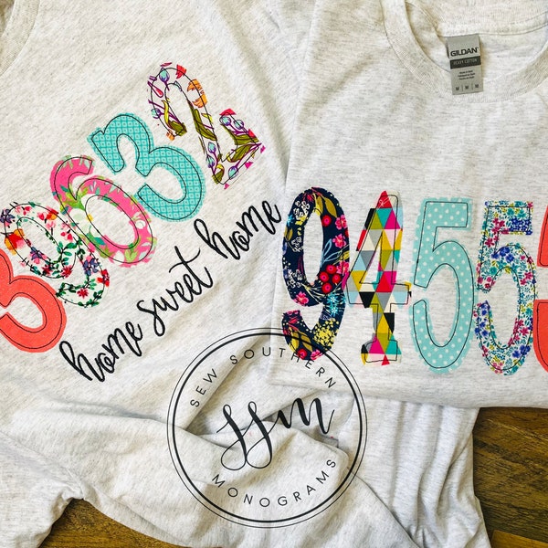 Shirts With Zip Code - Etsy