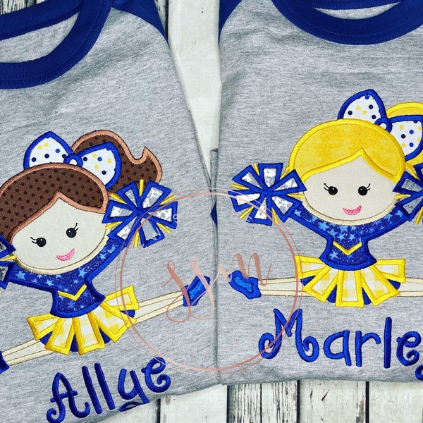 Cheerleader Applique - Etsy