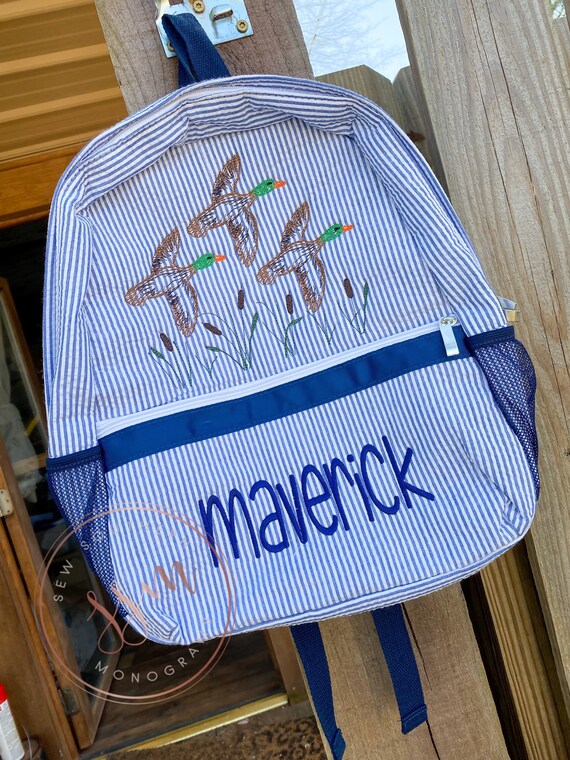 Flying Mallards-ducks Seersucker Backpack Diaper Bag | Etsy