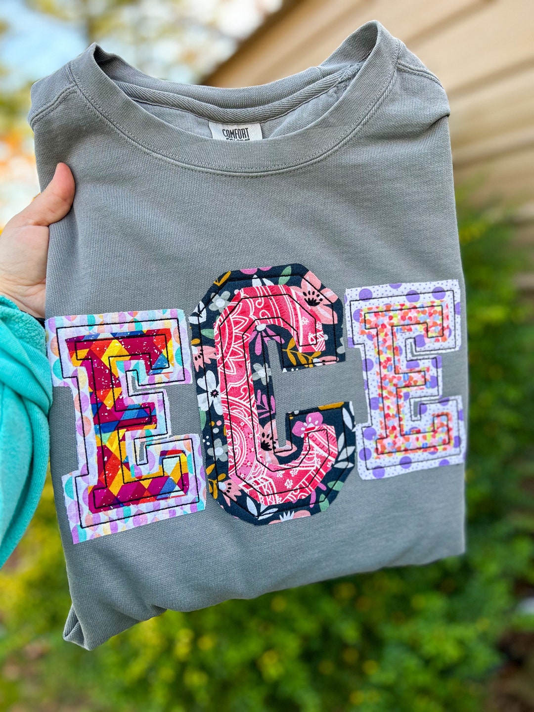 Funky Raggy Appliqued Sweatshirt School Spirit - Etsy