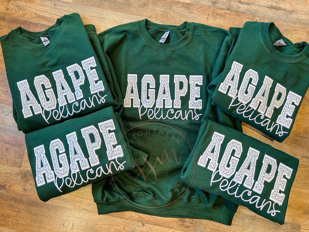 Custom Sequin/glitter Applique Patch Sweatshirts - Etsy