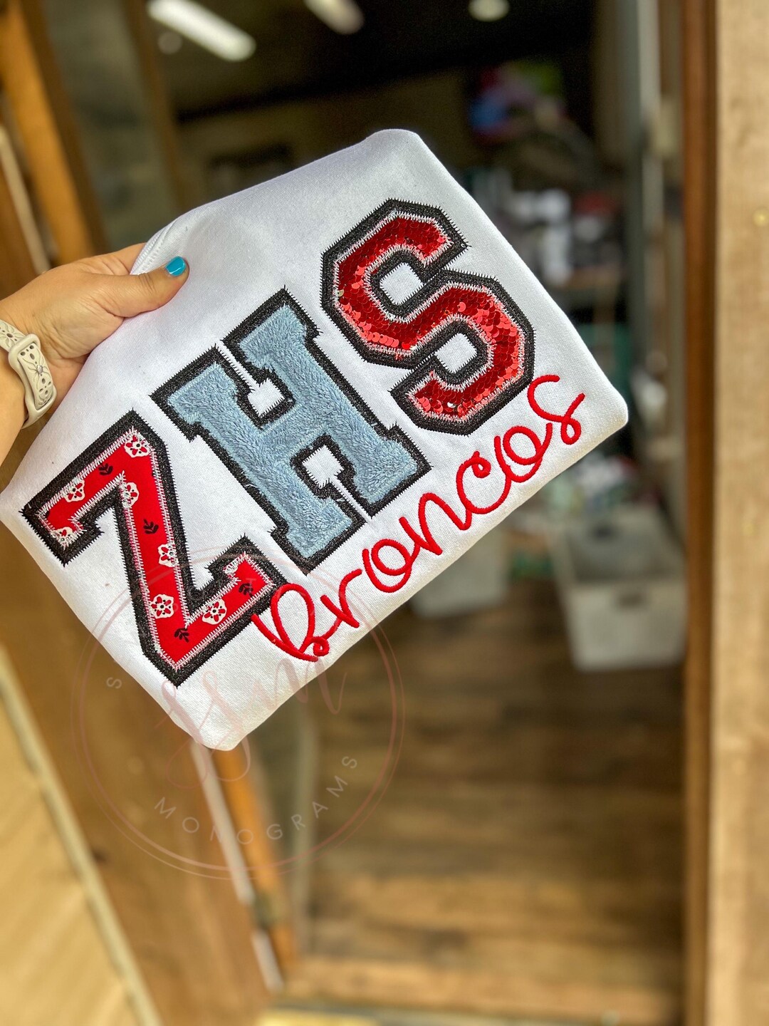 Custom Bling Applique Patch Sweatshirts - Etsy