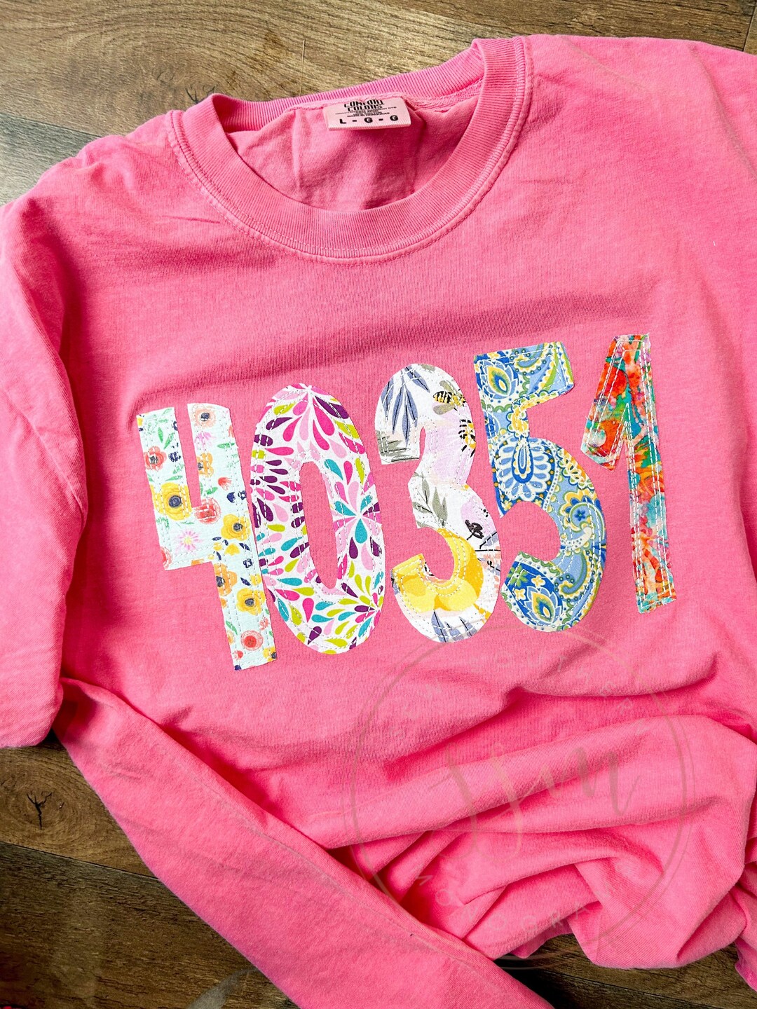 NEW* Zip Code OR Area Code Appliqued Tee - Etsy