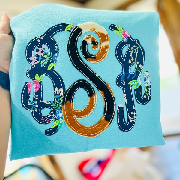 Monogram Fabric - Etsy