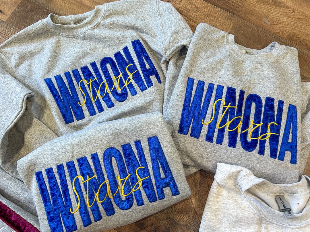 Crushed Velvet Appliquéd Team , Mascot Monogrammed Unisex Sweatshirt - Etsy