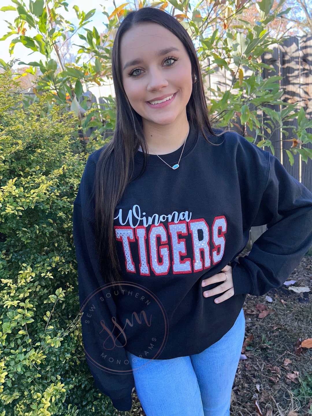 Custom Bling Applique Patch Sweatshirts- Mascot - Etsy