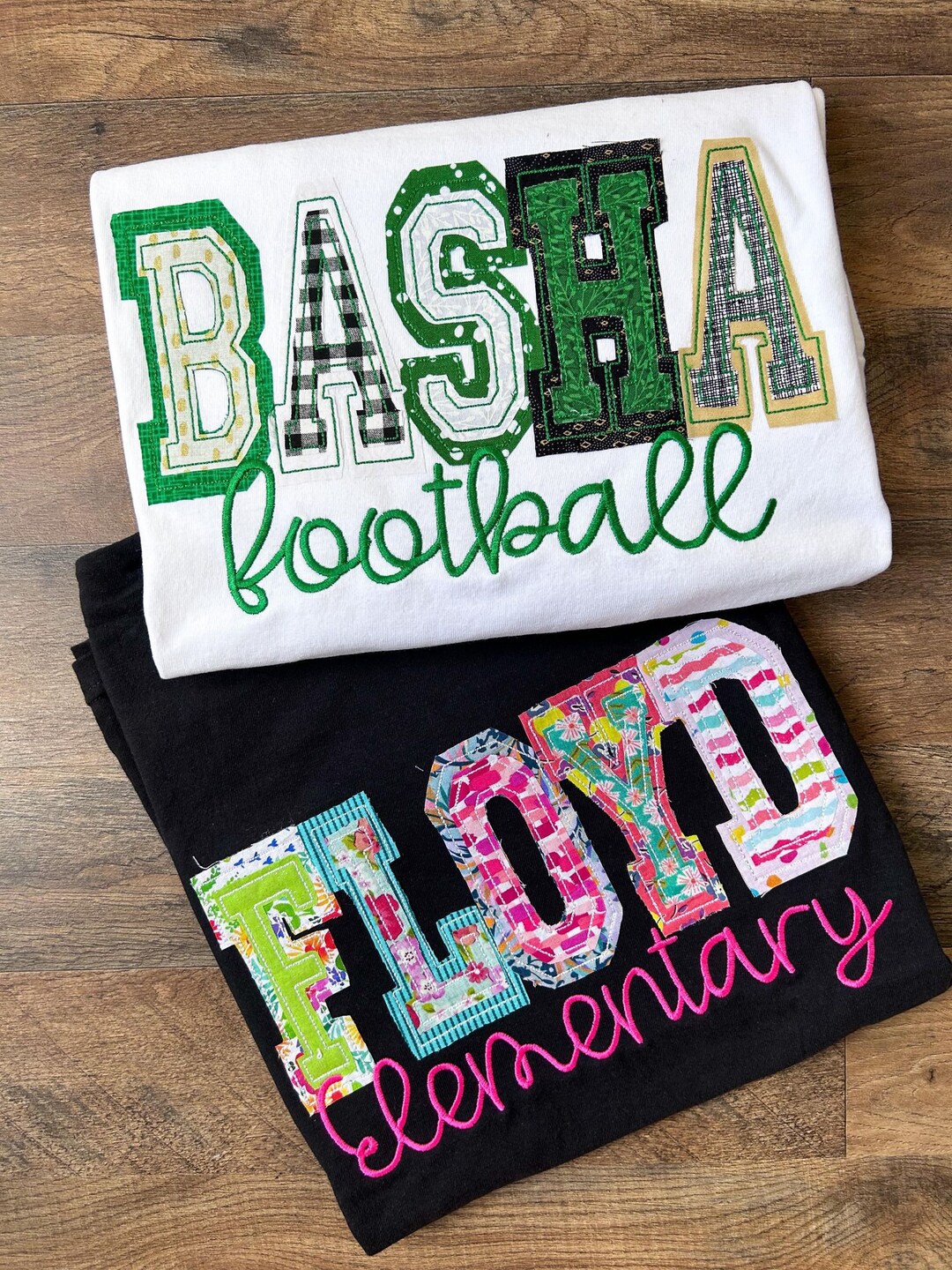 Double Raggy School Spirit Tees With New Script Font - Customizable - Etsy