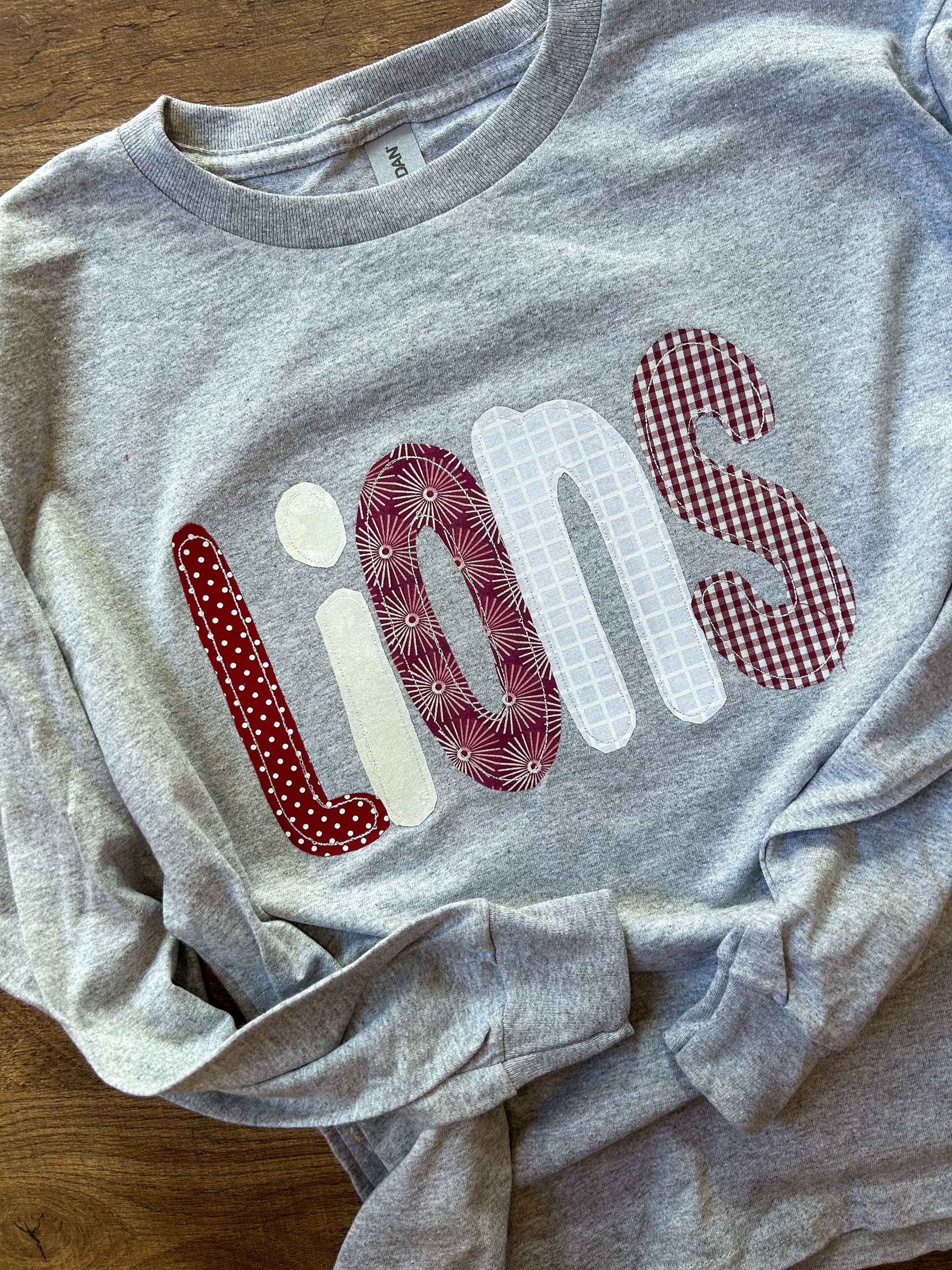 Custom School Spirit Tees, Applique- Monogram - Etsy