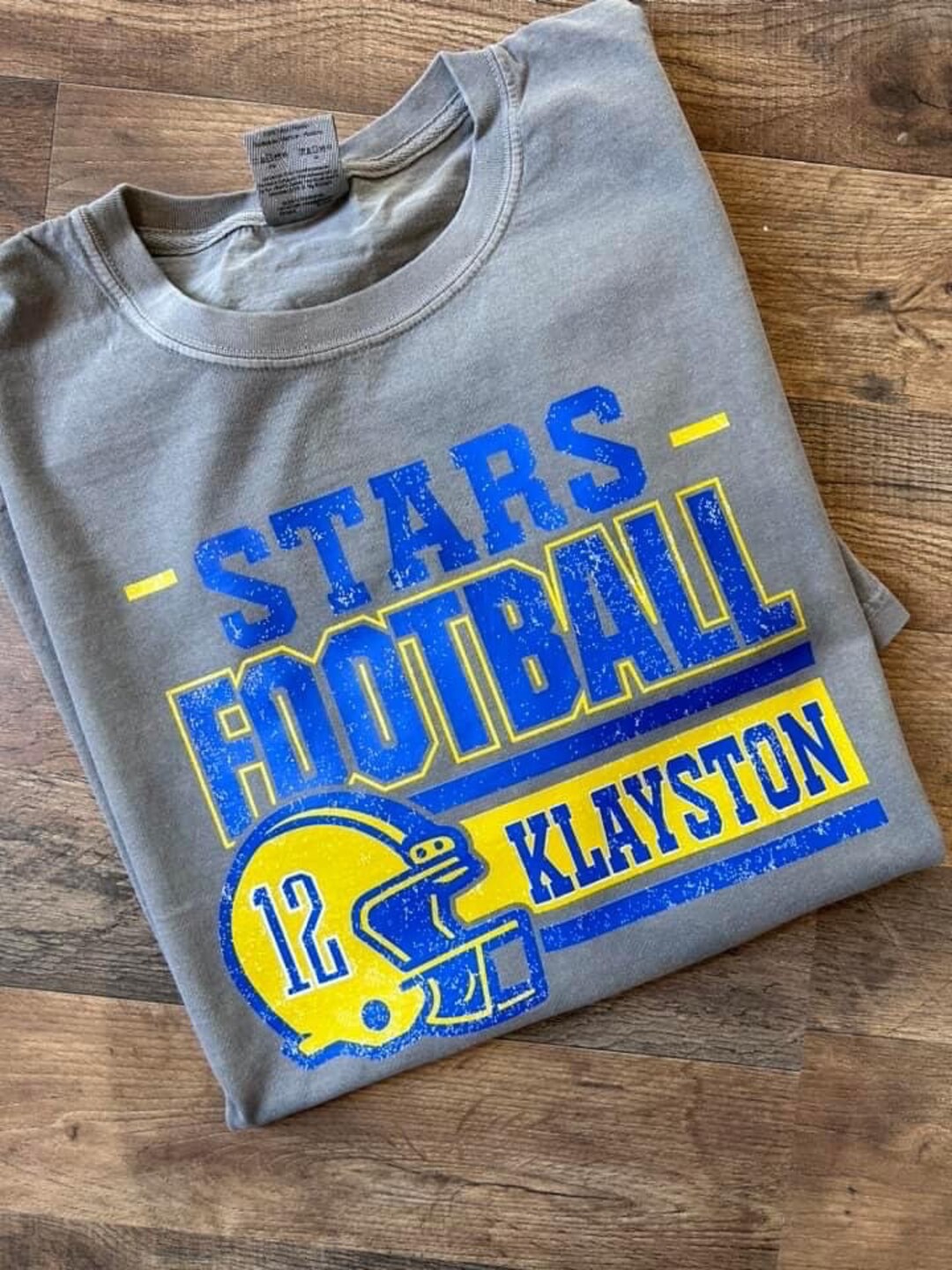 Custom Spirit Tee With Name and Football Number - Etsy