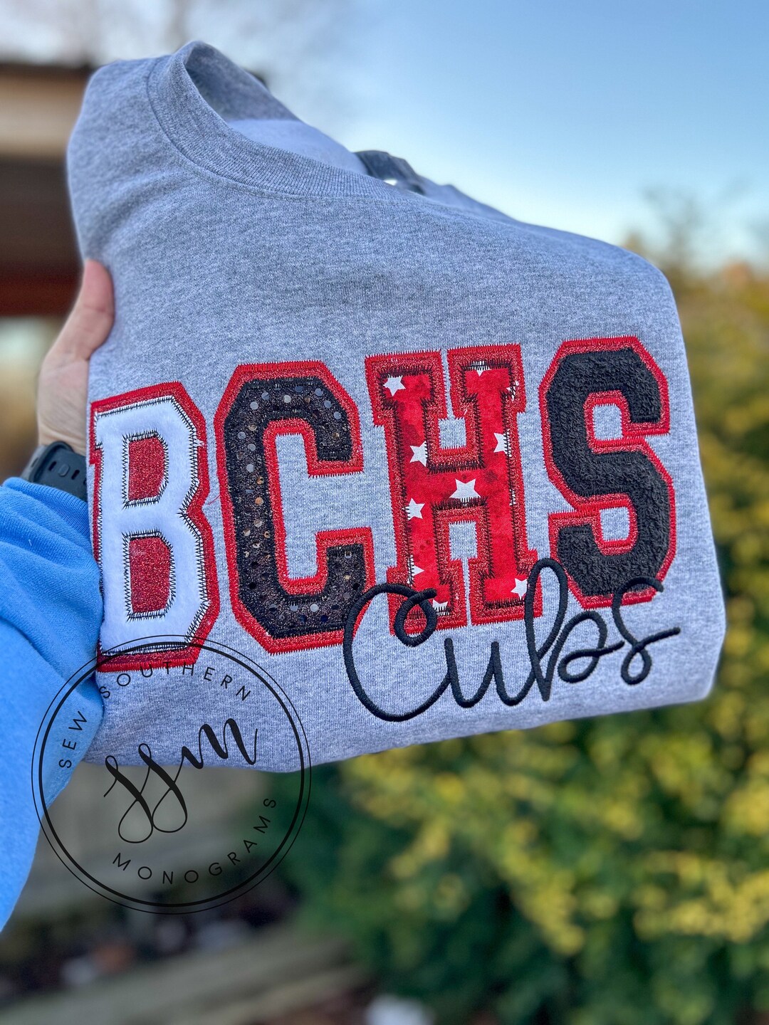 Custom Bling Applique Patch Sweatshirts - Etsy