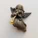Vintage Signed Dana Angel With Gold Trumpet Brooch Signed - Etsy