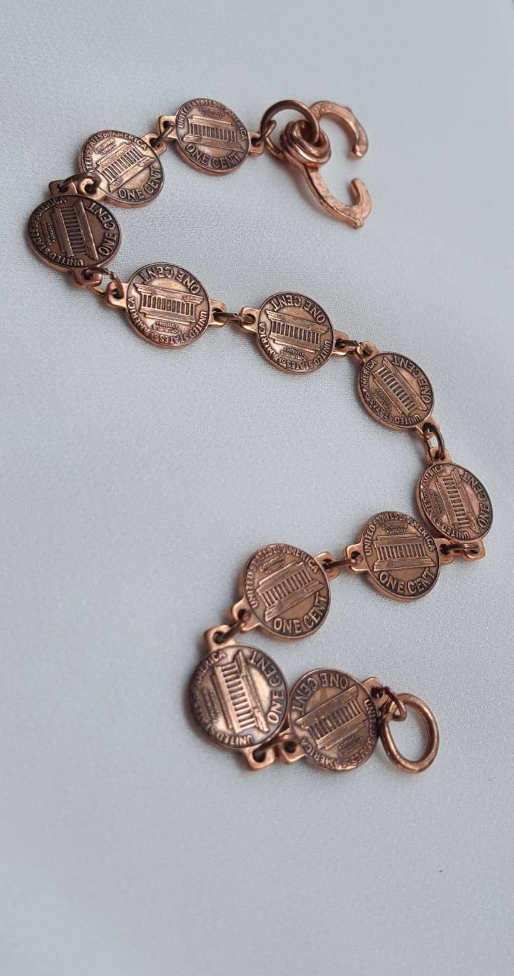 Copper Mini-penny Bracelet - Etsy
