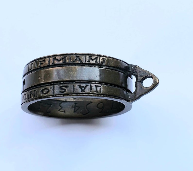 Vintage SOLAR RING, Portable Sundial Ring, Bauernring Von 1721, 18th ...