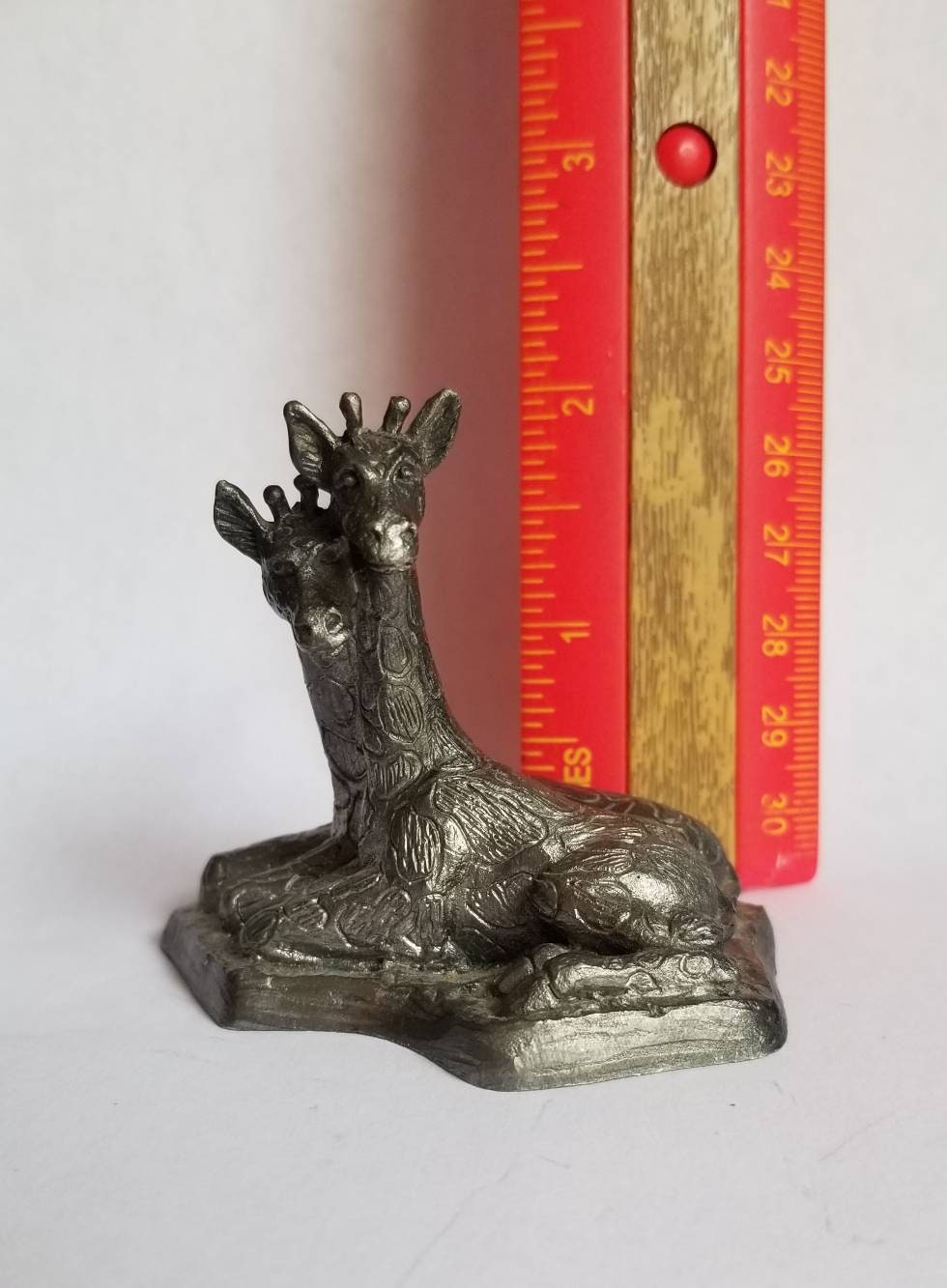 Michael Ricker Pewter Giraffes Figurine Giraffes Gift of Love - Etsy