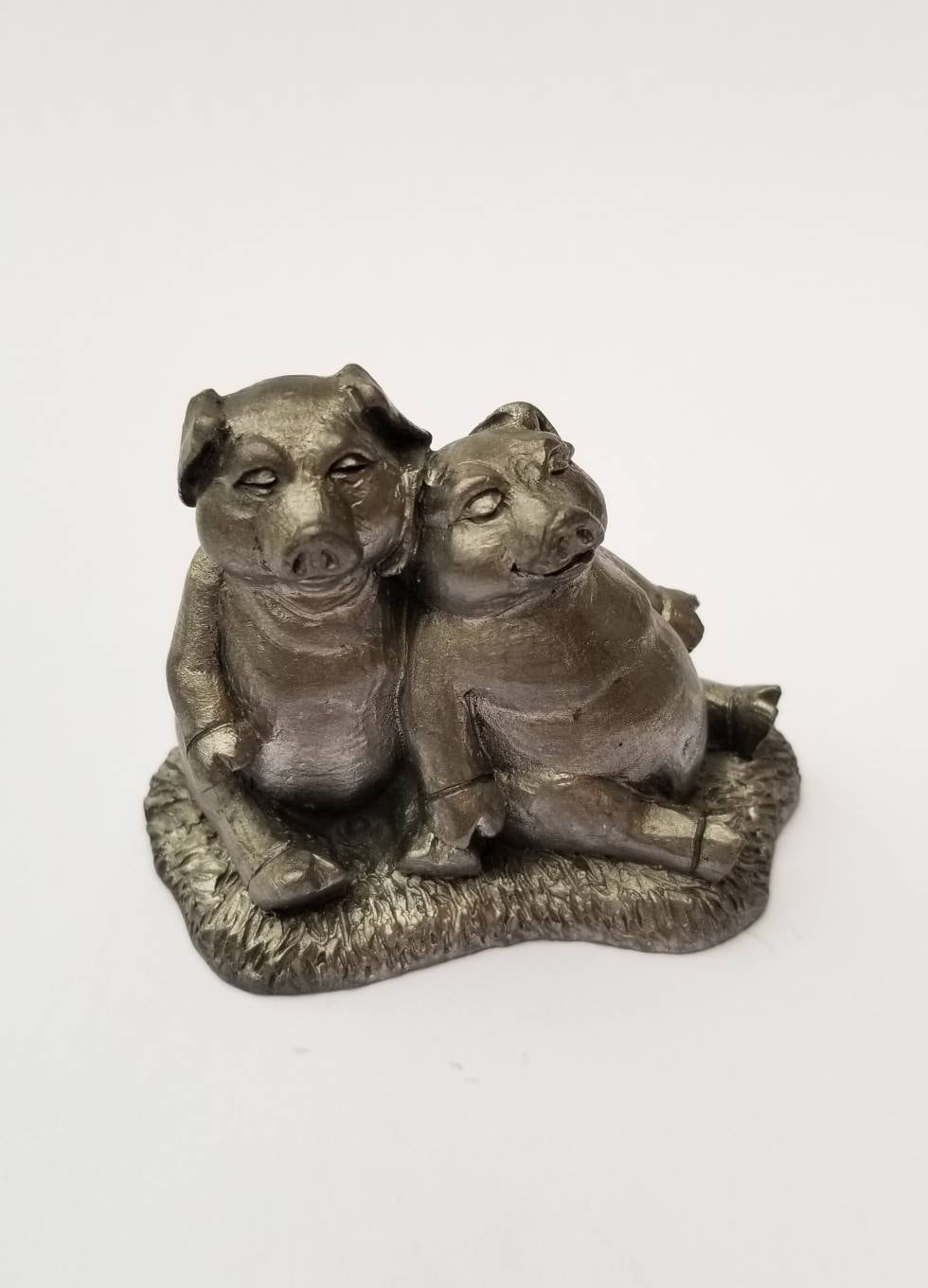 Michael Ricker Pewter friendship Gift of Love Pigs Figurine, Michael ...