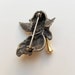 Vintage Signed Dana Angel With Gold Trumpet Brooch Signed - Etsy