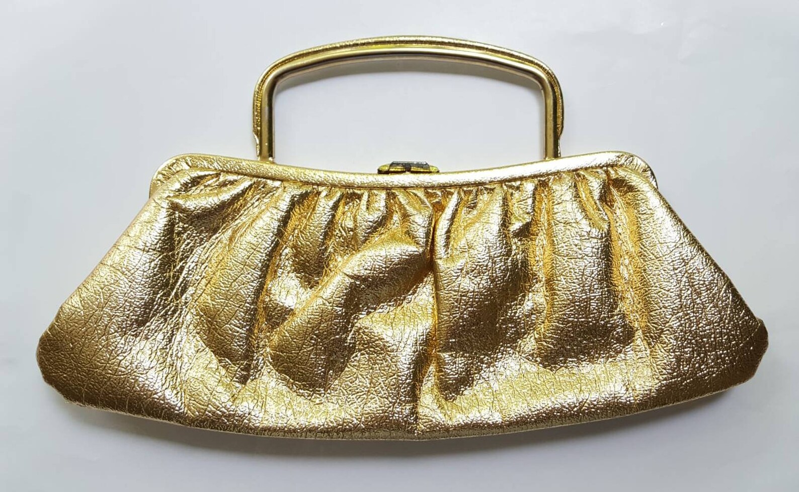 GOLD EVENING PURSE, Vintage Metallic Gold Party Purse,vintage Gold ...