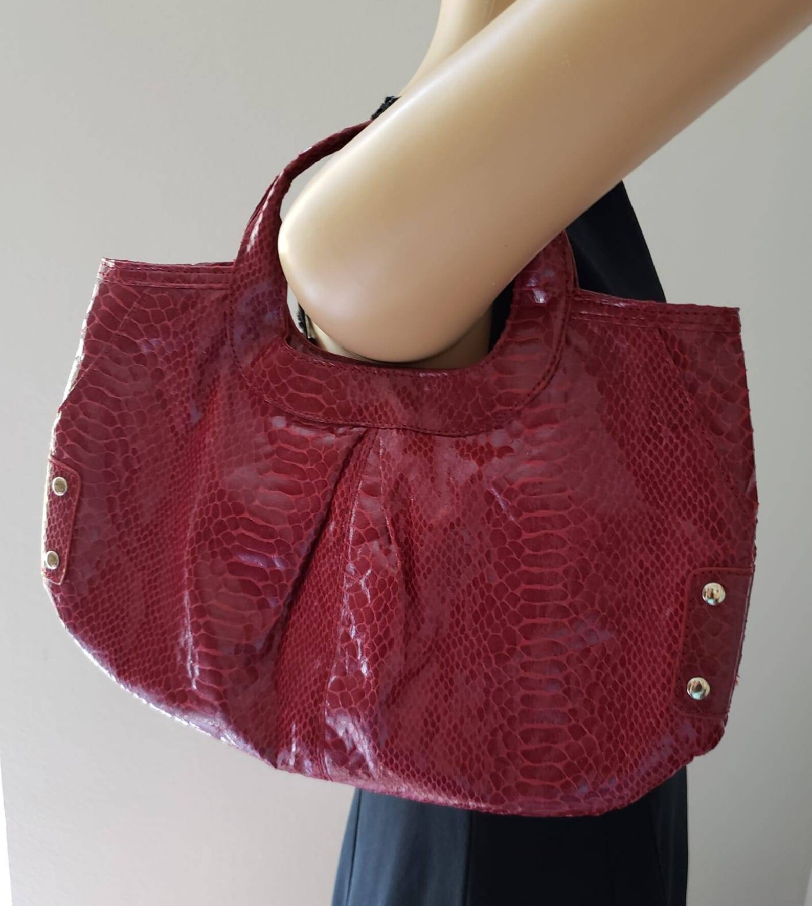 SR SQUARED by Sondra Roberts Handbag Genuine Snakeskin Purse - Etsy
