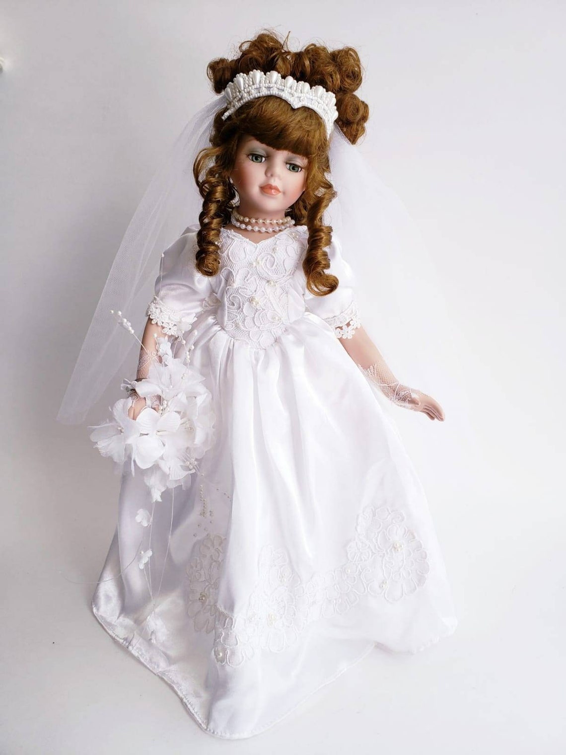 Genuine Fine Bisque Porcelain Bride Doll, Limited Edition, Bride ...