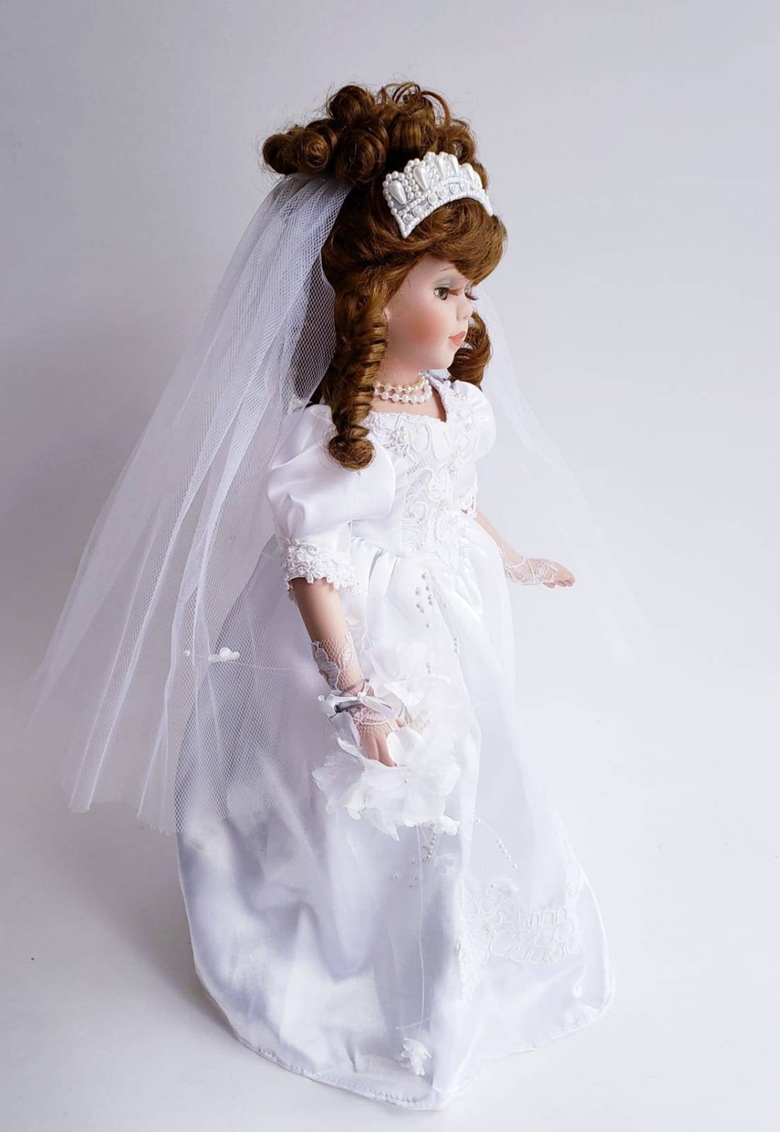 Genuine Fine Bisque Porcelain Bride Doll, Limited Edition, Bride ...