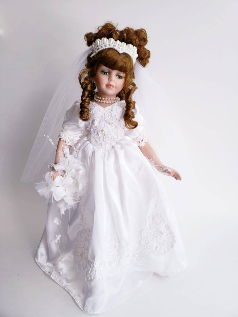 Genuine Fine Bisque Porcelain Bride Doll, Limited Edition, Bride ...