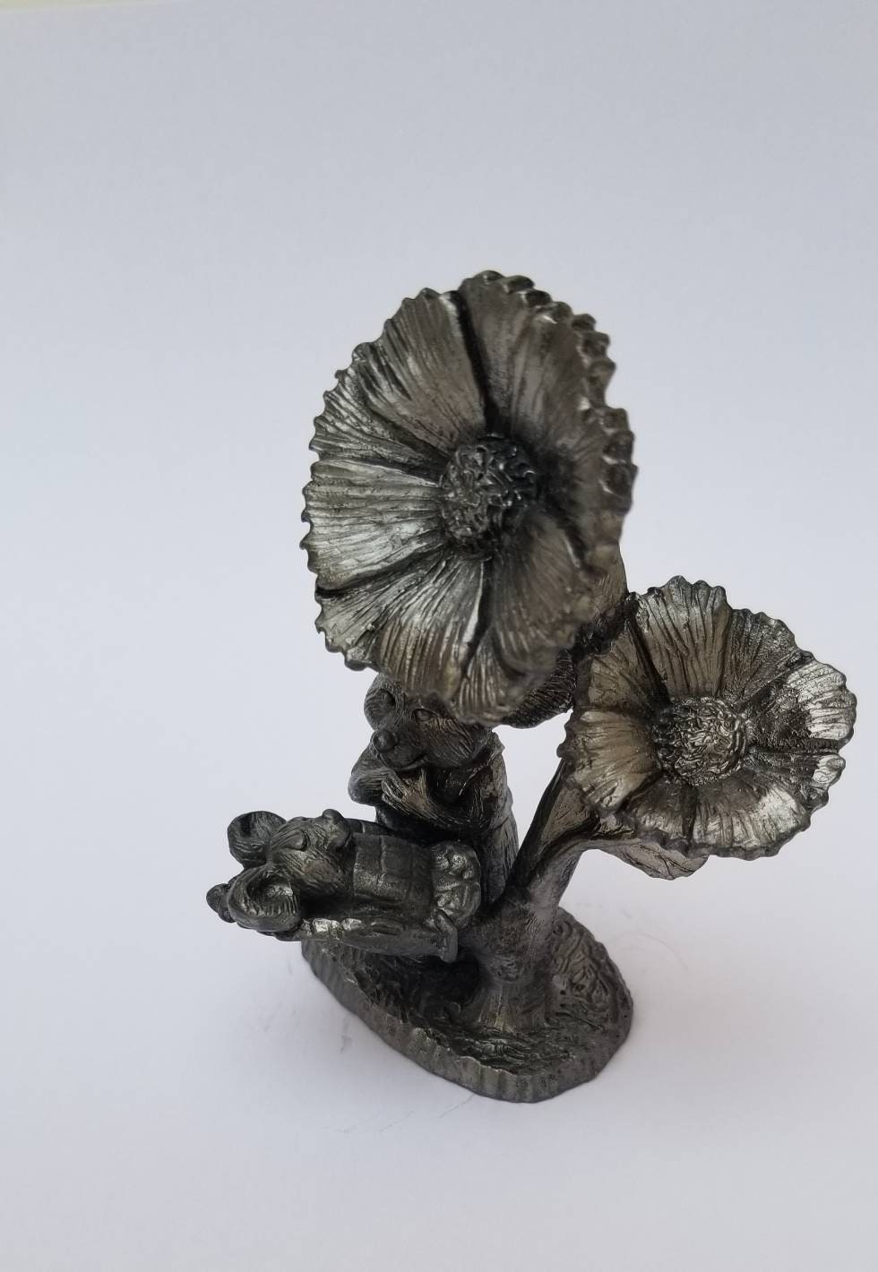 Michael Ricker Pewter Mice and Flower Figurine Michael Ricker - Etsy