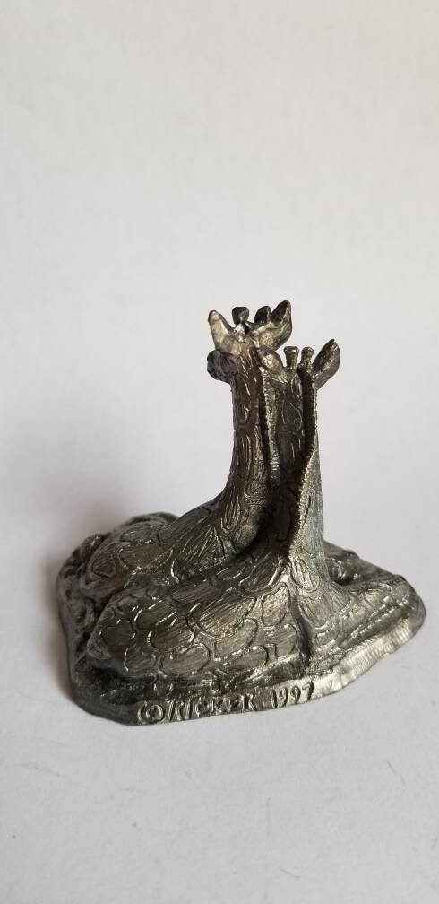 Michael Ricker Pewter Giraffes Figurine, Giraffes Gift of Love Michael ...