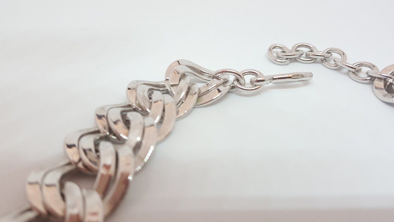 Vintage Monet Chunky Silver Tone Chain Necklace Signed Monet - Etsy