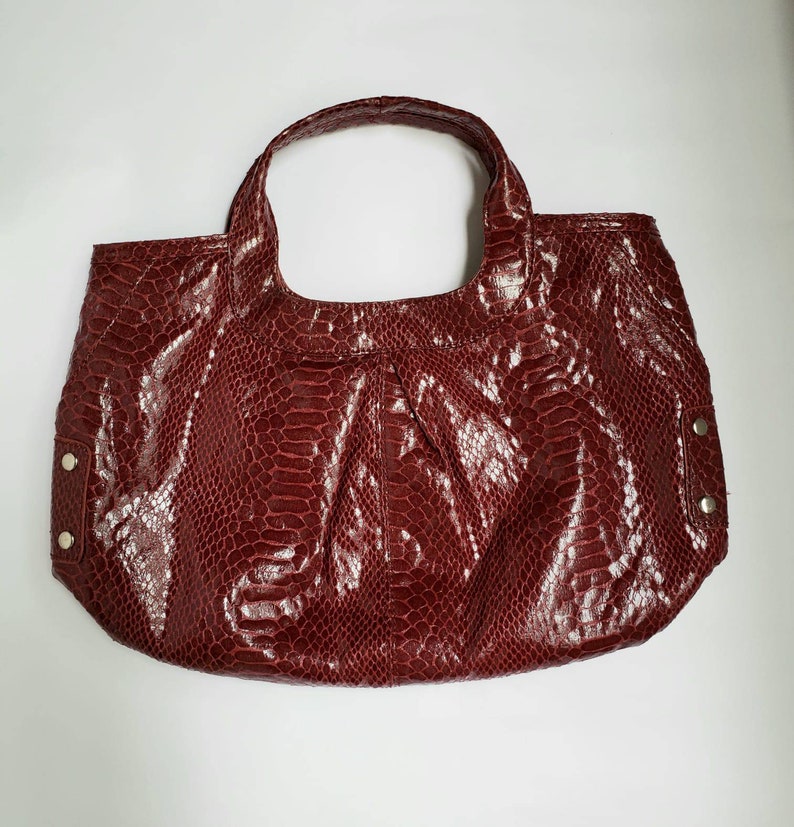 SR SQUARED by Sondra Roberts Handbag Genuine Snakeskin Purse - Etsy