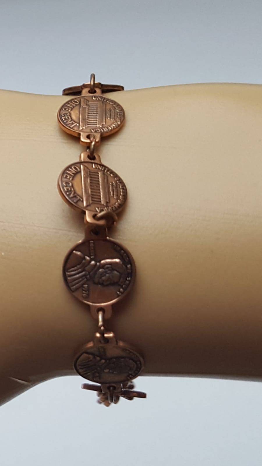 Copper Mini-penny Bracelet - Etsy