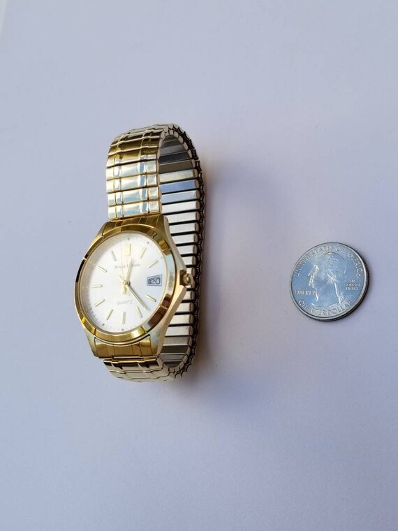 Authentic Unisex Sergio Valente Quartz Watch Gold Pla… - Gem