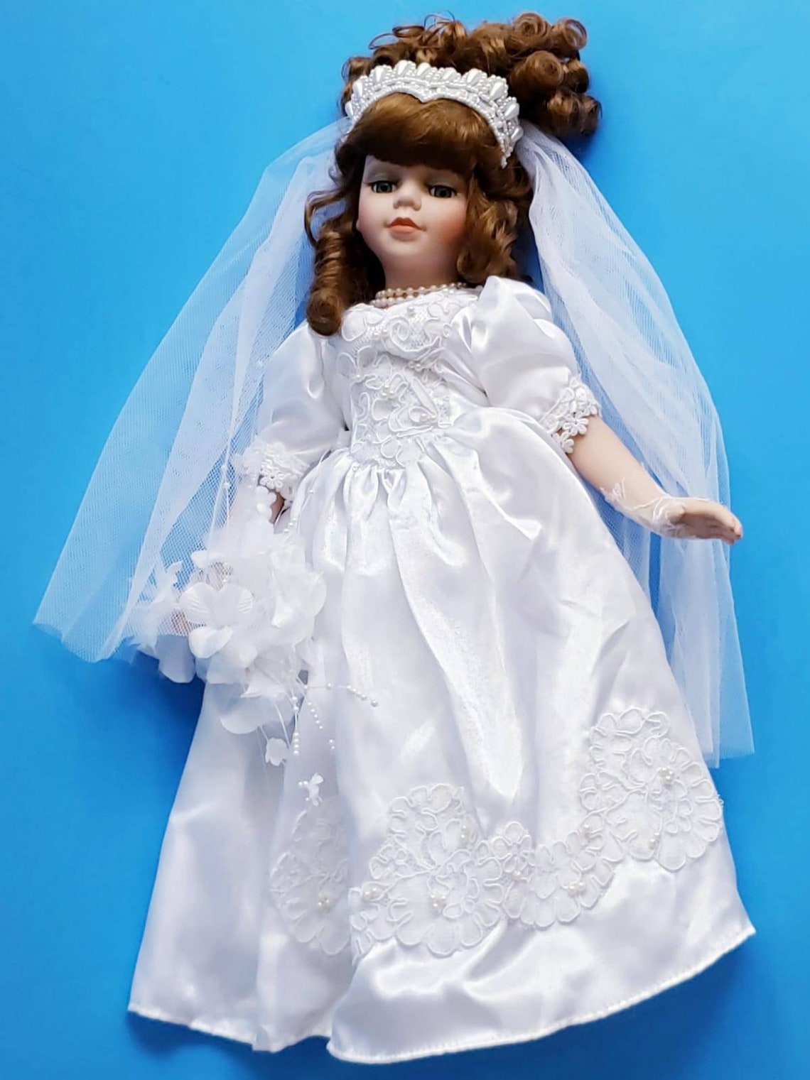 Genuine Fine Bisque Porcelain Bride Doll, Limited Edition, Bride ...