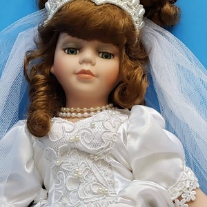 Genuine Fine Bisque Porcelain Bride Doll, Limited Edition, Bride ...