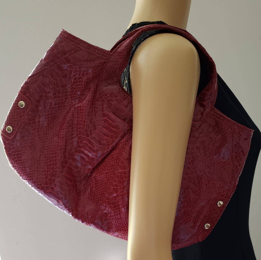 SR SQUARED by Sondra Roberts Handbag Genuine Snakeskin Purse - Etsy