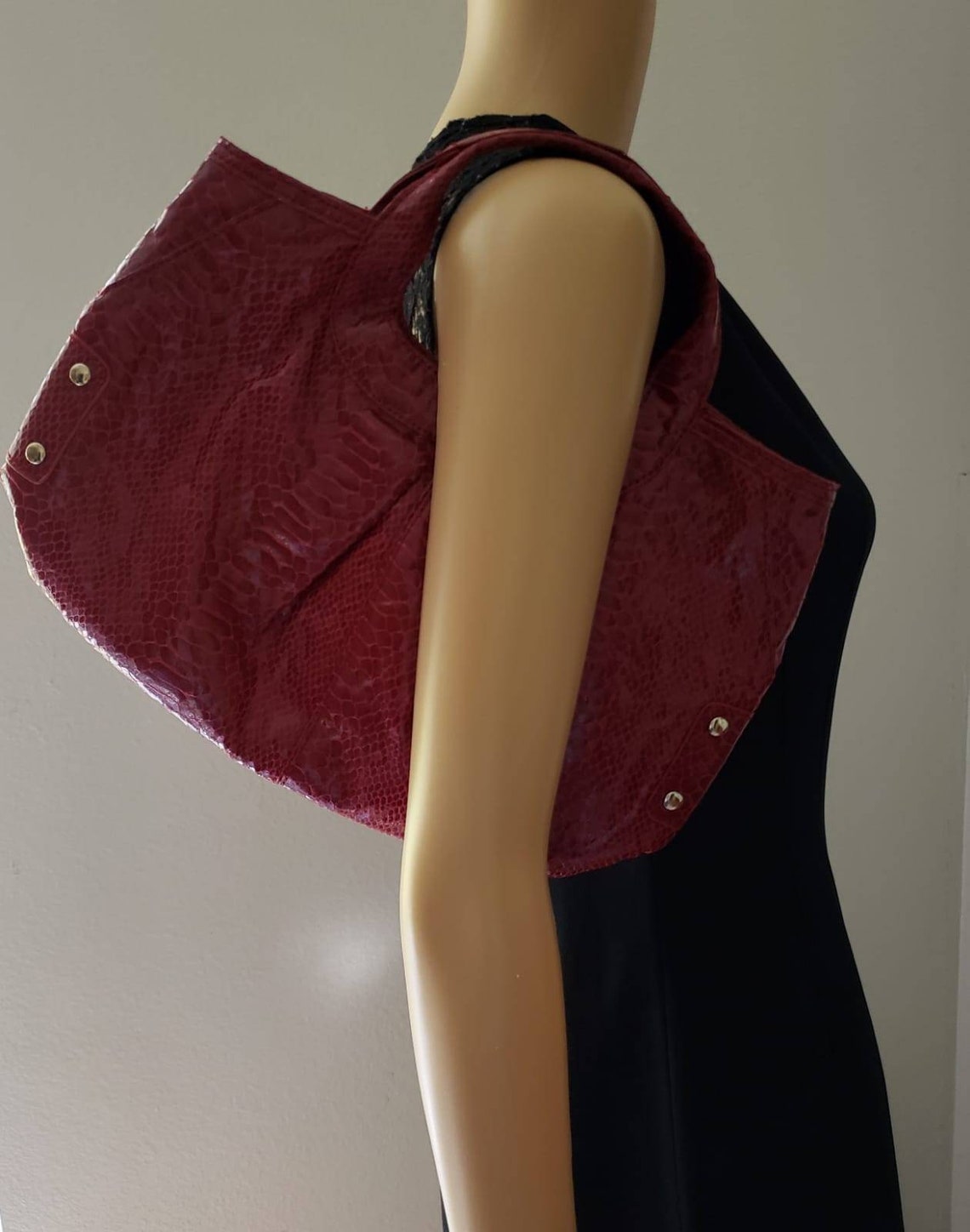 SR SQUARED by Sondra Roberts Handbag Genuine Snakeskin Purse - Etsy