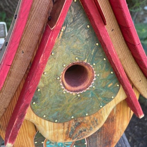 Wren Box Birdhouse Barnwood Teardrop Recycled Handmade Wedding Gift ...