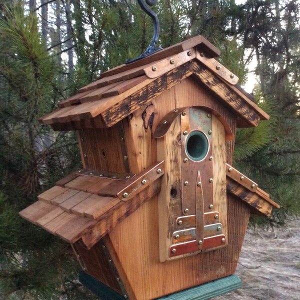 Copper Roof Birdhouse - Etsy