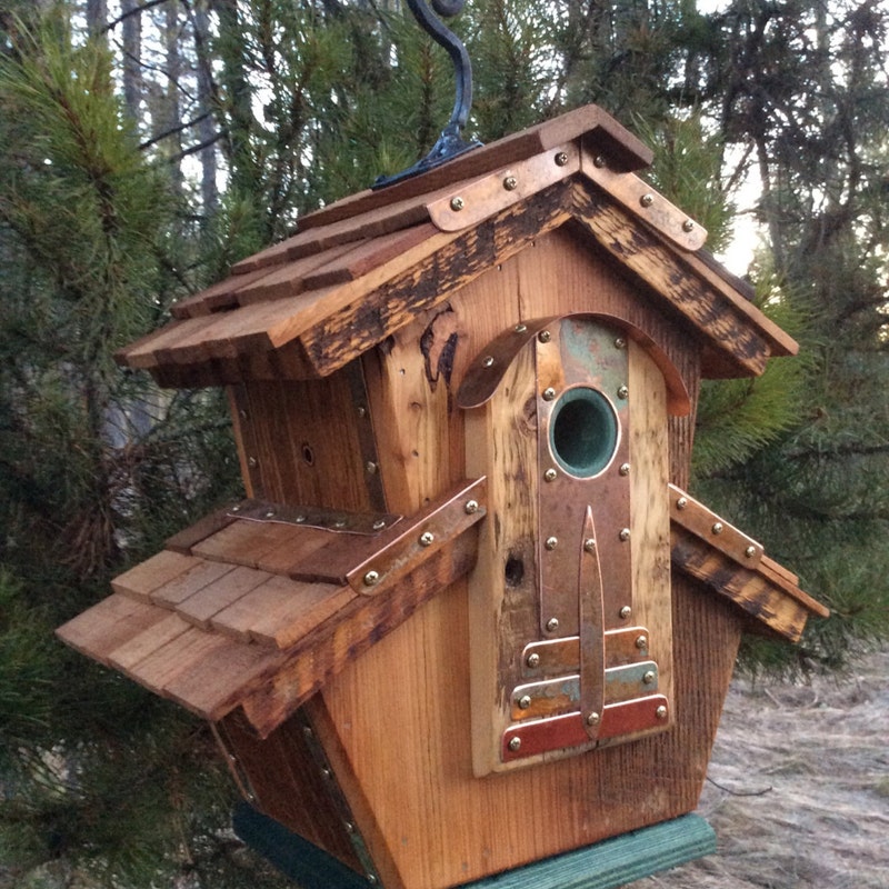 Copper Bird House - Etsy