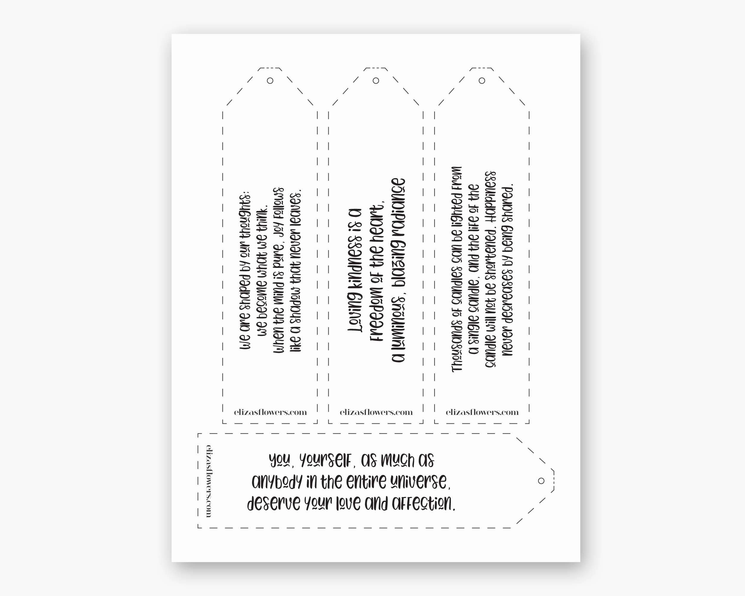 Printable Buddha Quote Bookmarks INSTANT DOWNLOAD Buddhist | Etsy India