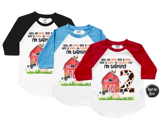 Oink Moo Turning Two - Etsy