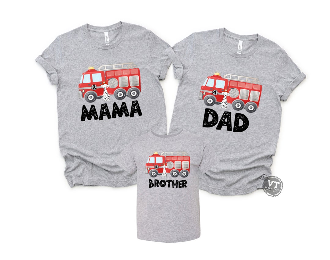 Firetruck Family Shirts: Sound the Alarm Birthday Set - Etsy