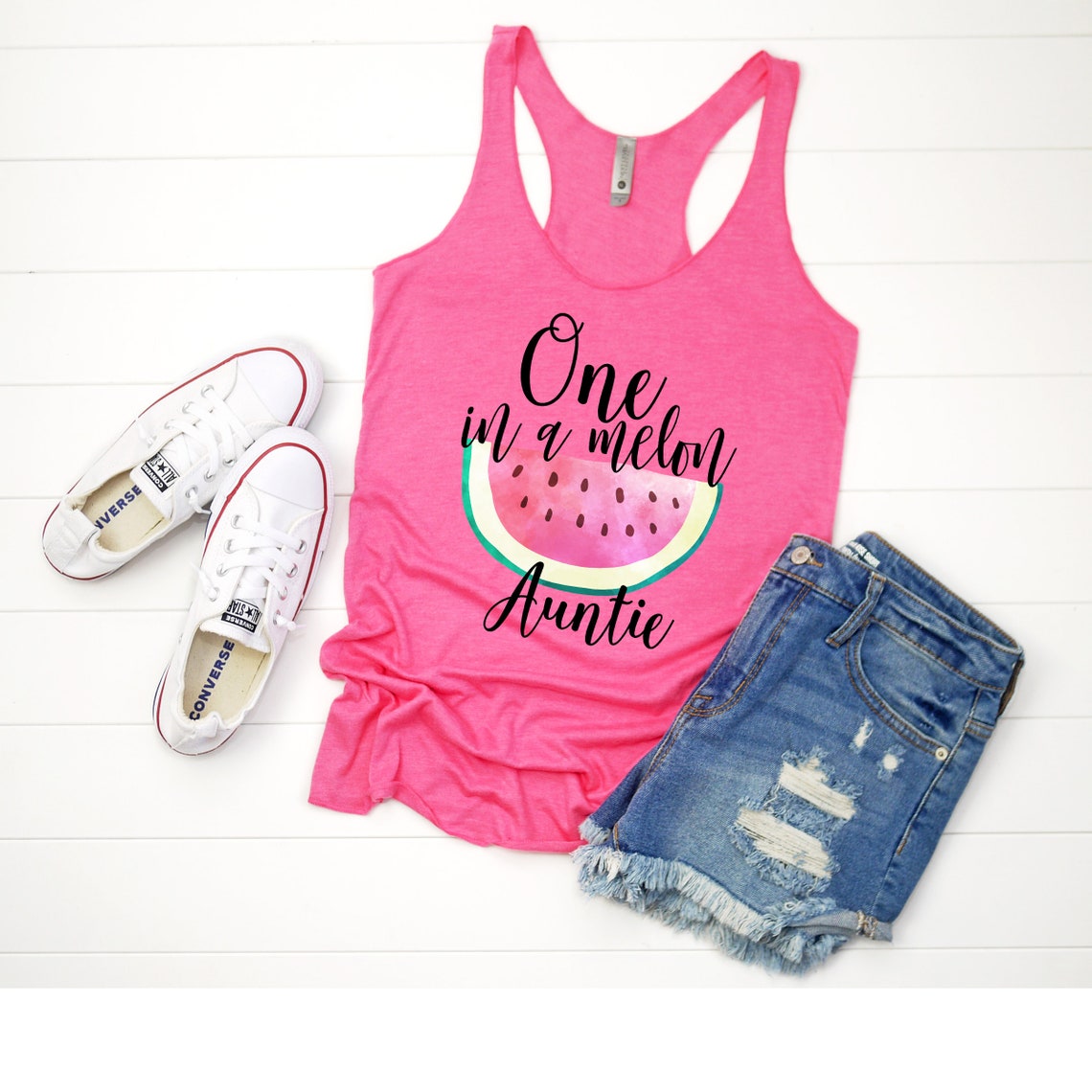 One in a Melon Mom Tank Tops - Womens' Triblend Tanks - Birthday Tank ...
